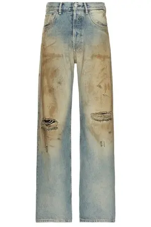 Acne Studios 2021m Penicillin Jeans - Mid Blue | Editorialist
